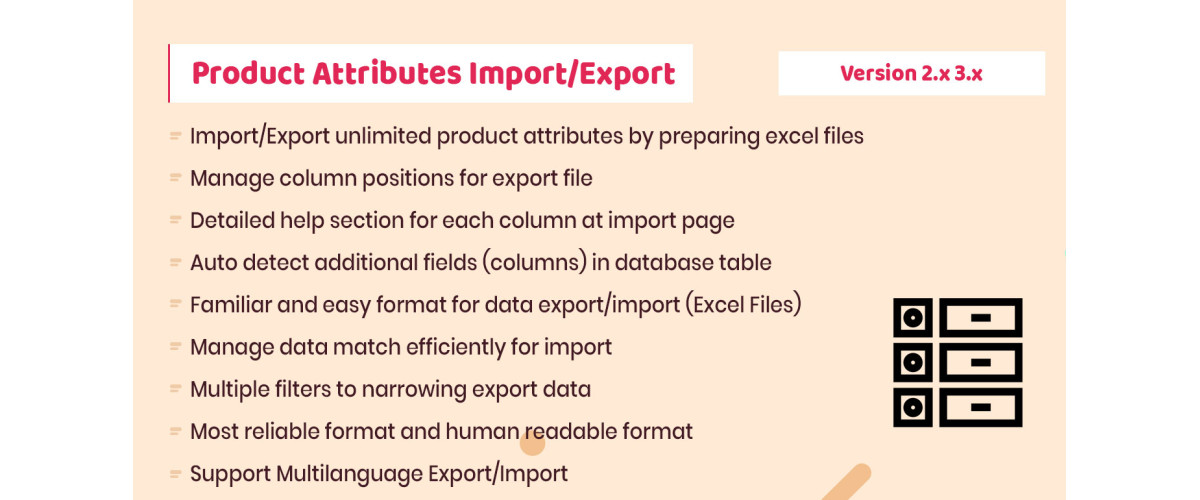 Product Attributes Import Export