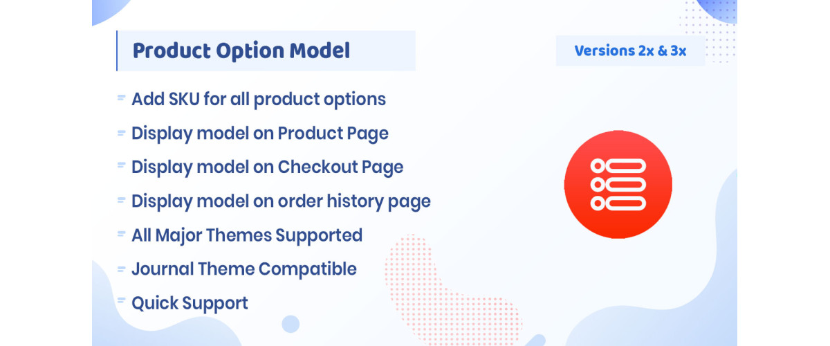 Product Option Model - 4x, 3x, 2x