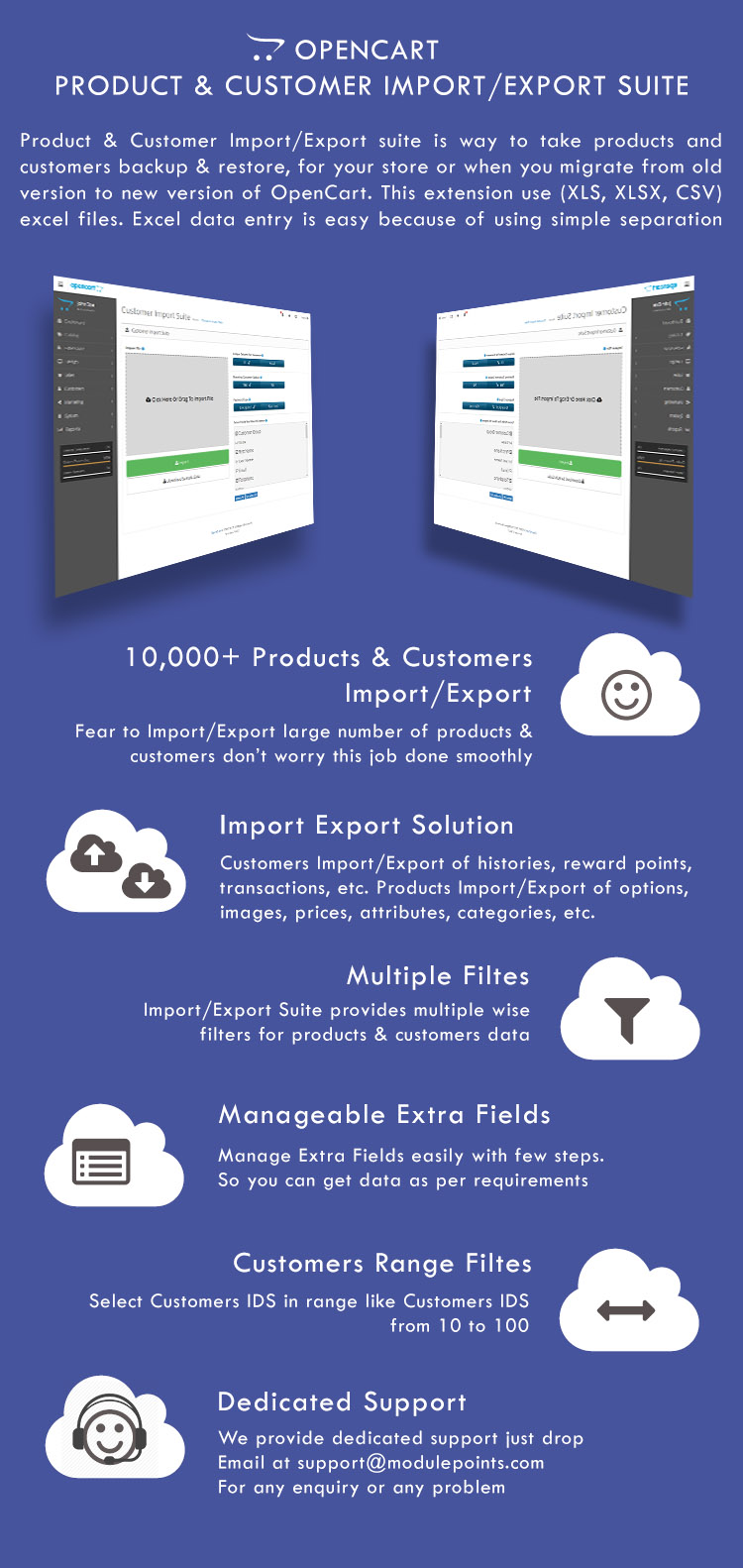 Product and Customer Import/Export Suite